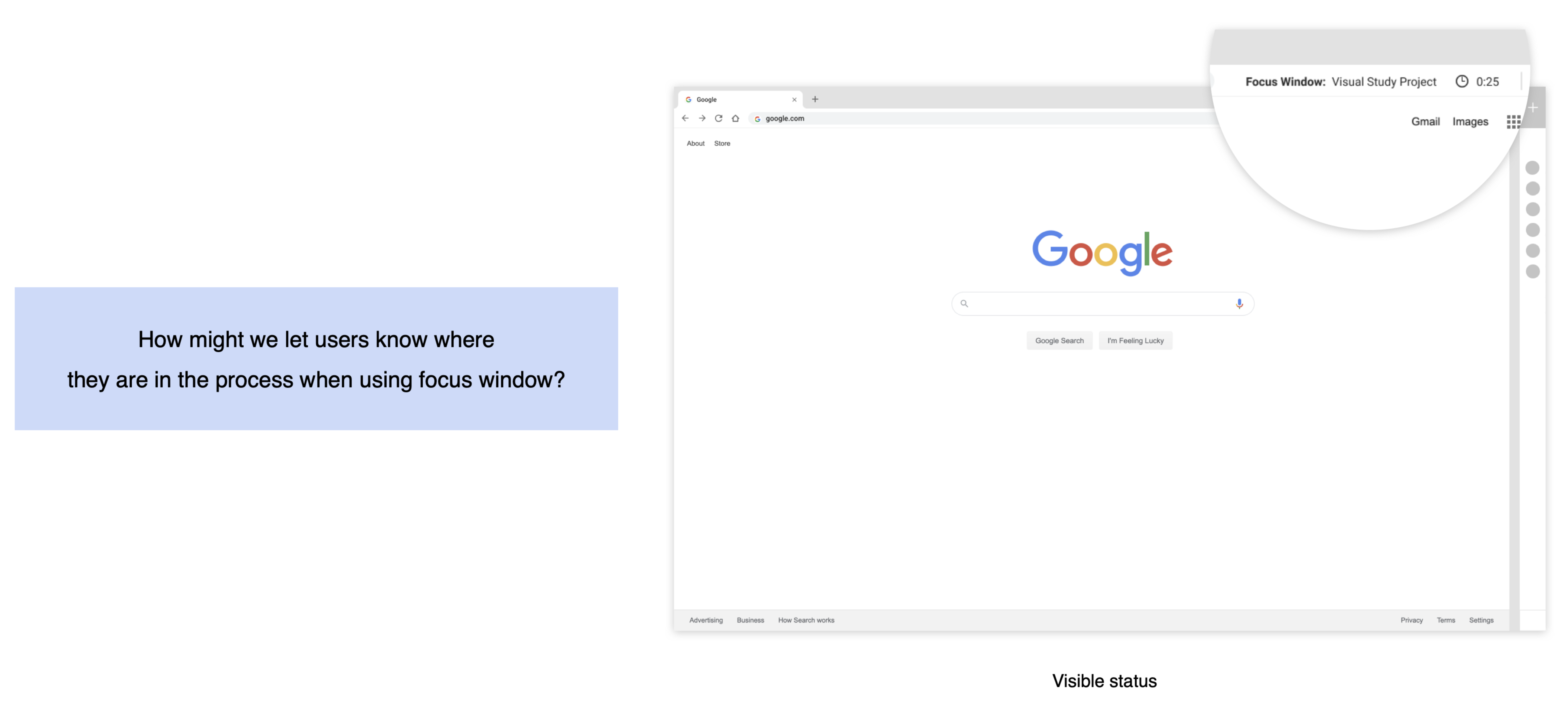 Google Chrome Focus Window